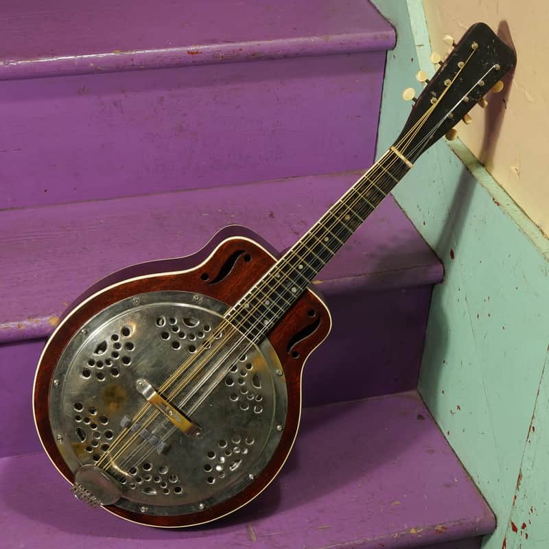1930s Regal-Made Dobro Resonator Mandolin (VIDEO! Fresh Work, | Reverb