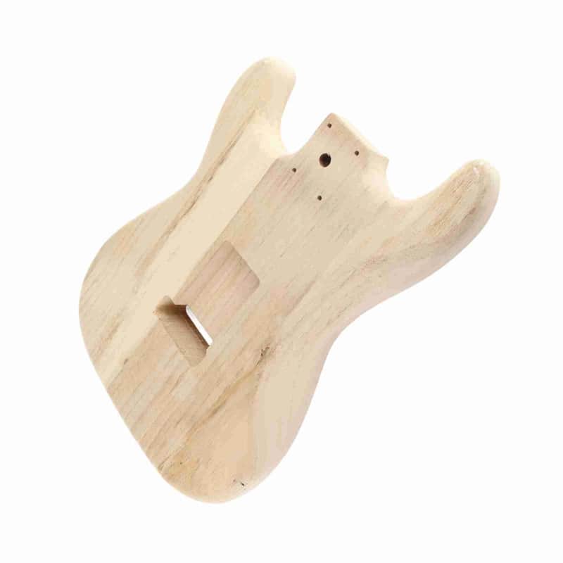 New Unfinished Polished Maple Wood Guitar Barrel Body for ST | Reverb