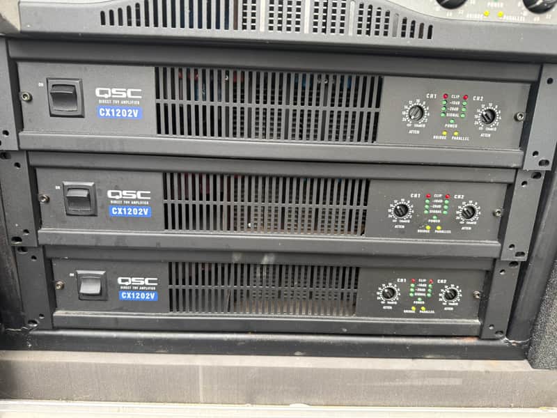 QSC CX1202V 70/100/RMS 8/4 Ohm 1200 Watts Per Ch. Bridgeable | Reverb
