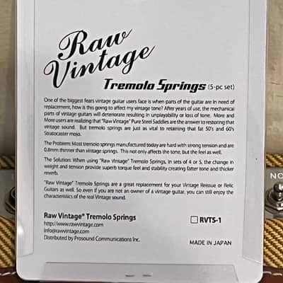 Raw Vintage Tremolo Springs (5-pc set) RVTS-1 | Reverb