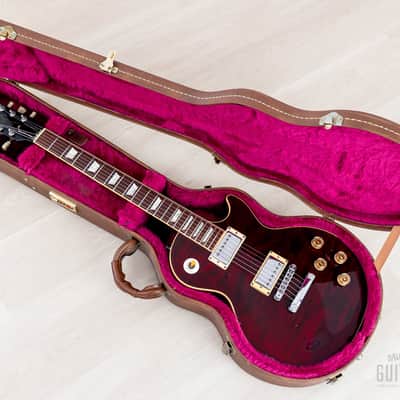 1996 Gibson Les Paul Standard Flame Top Wine Red One-Piece | Reverb