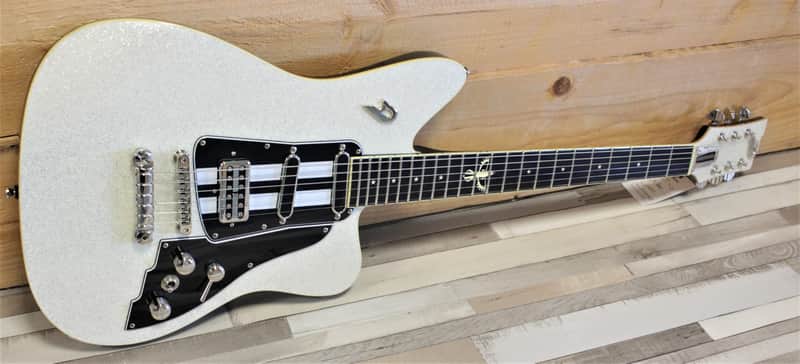Duesenberg Alliance Dave Baksh - White Sparkle | Reverb