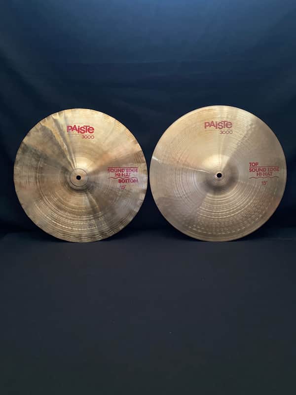 Paiste 15" 3000 Sound Edge Hi-Hat 1390 - 1014 grams 1986 | Reverb