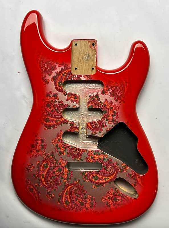 Red Amoeba Alder Wood Guitar Stratocaster Strat | Reverb Australia