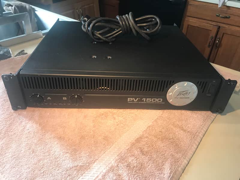 Peavey PV 1500 - 1500 Watt Power Amplifier with IEC cable, | Reverb