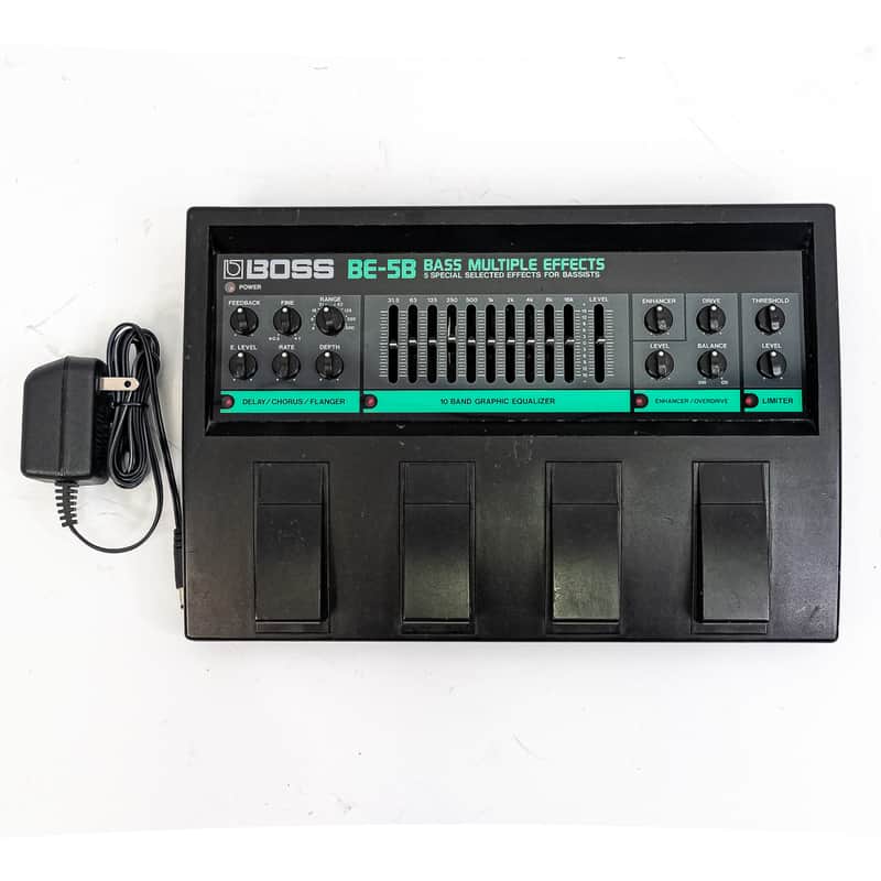 Boss BE-5B Bass Multi Effects Pedal Vintage 1989 EQ Overdrive | Reverb