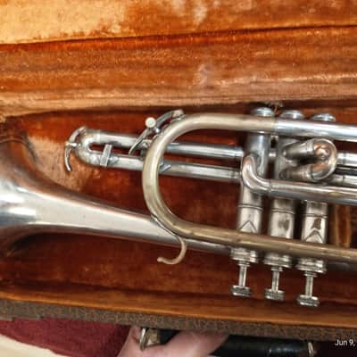 Silver Indiana Band cornet (made by Martin) | Reverb