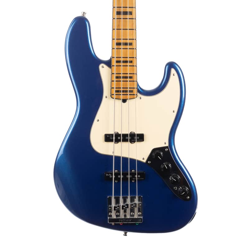 Used Fender American Ultra Jazz Bass Cobra Blue 2019 | Reverb