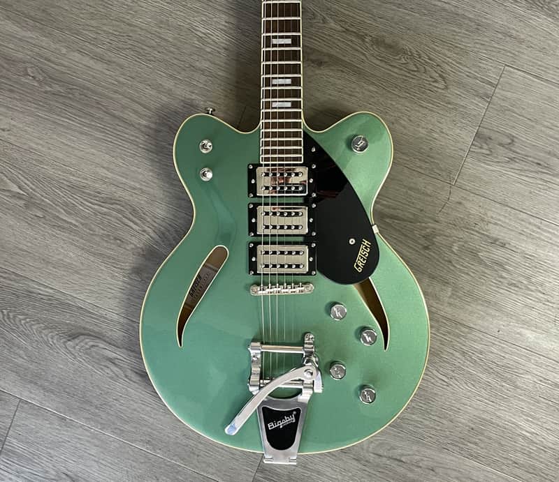 Gretsch G2627T Streamliner 3-Pickup Cateye, Georgia Green - | Reverb