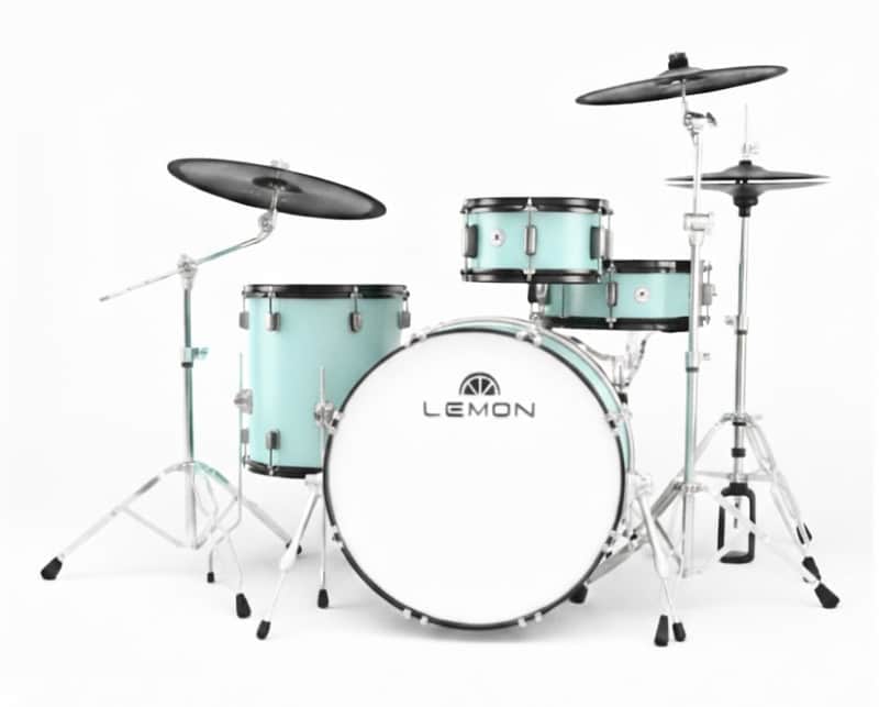 Lemon 4-piece Blue Sparkle Electronic Drum Set No Module | Reverb