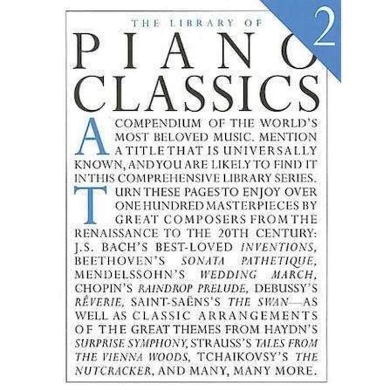 The Library of Piano Classics - Piano Collection Book 2 | Reverb