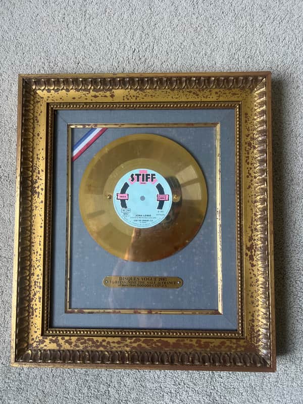 DISQUES VOGUE 1981 GOLD DISK Stiff Records JONA LEWIE | Reverb Canada