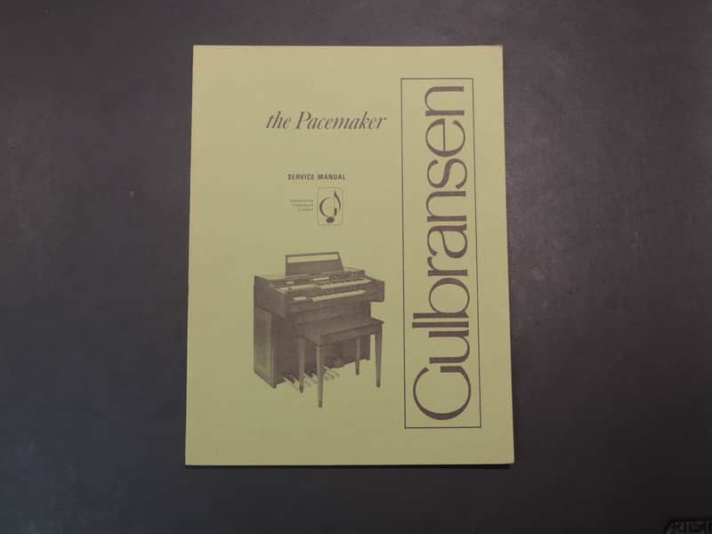 Gulbransen The Pacemaker Service Manual [Three Wave Music] | Reverb