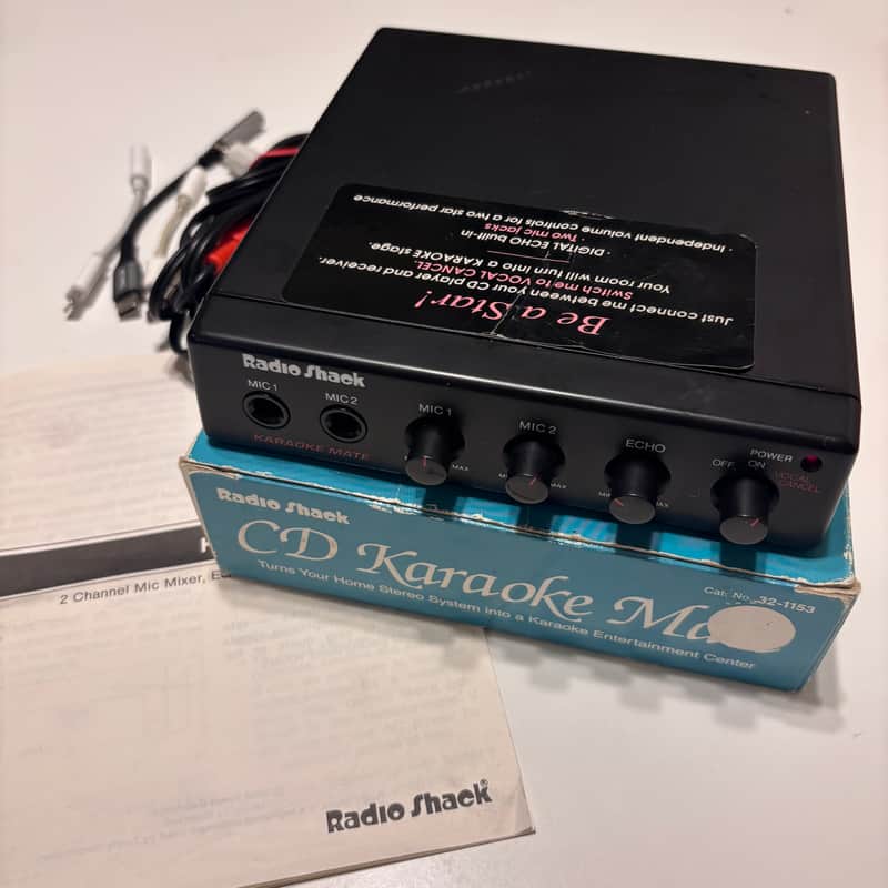 Radio Shack Karaoke Mate 1990's Vocal Cancelling | Reverb