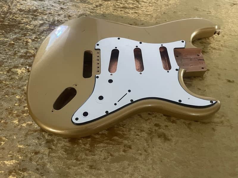 Fender Squier Stratocaster Body Aztec Gold 60th Anniversary | Reverb