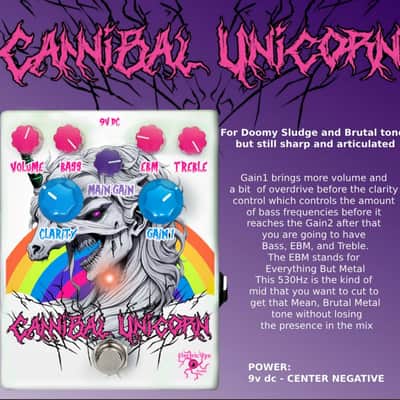 Cannibal Unicorn distortion Pedal | Reverb