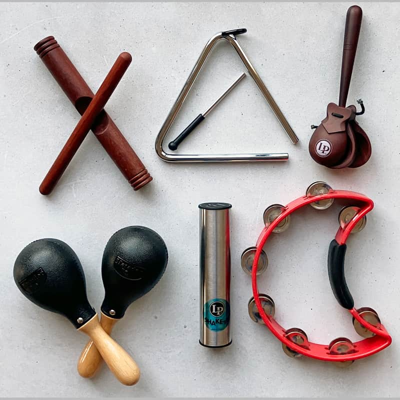 Percussion Accessory Pack — Claves, Triangle, Castanets, | Reverb