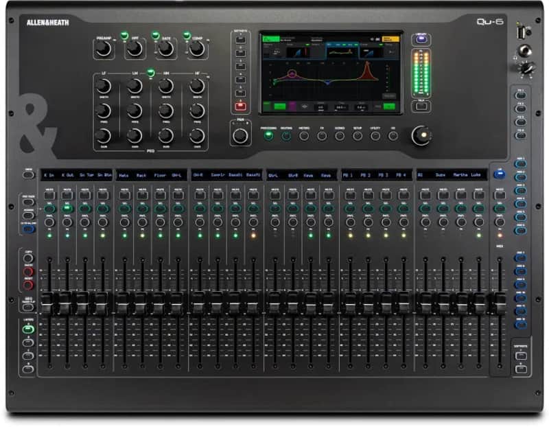 Allen & Heath Qu-6 38-in/24-out Digital Mixer with 25 | Reverb