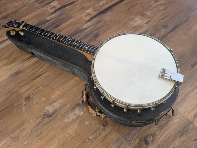 SS Stewart Universal Favorite #225 4 String Banjo Early 1900s | Reverb