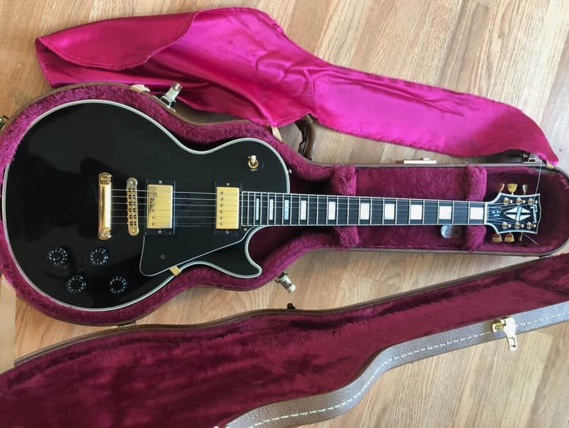 Gibson Custom Shop Les Paul Custom 2007 Black Beauty Gold - | Reverb