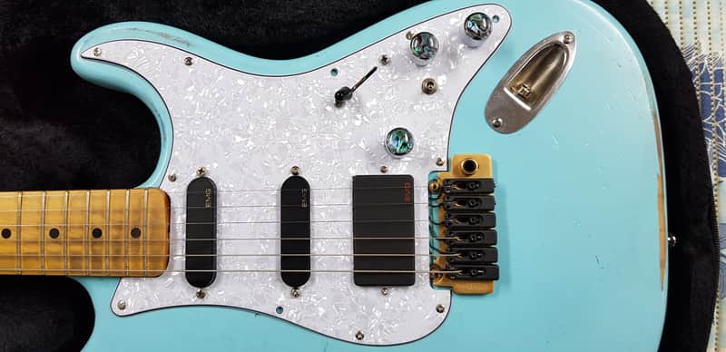 Super strat Guitar With Piezo. | Reverb