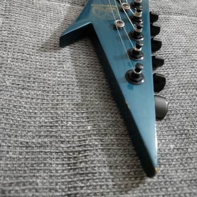 Hondo H1 Death Dagger 80' Metallic Blue With Red | Reverb Belgium