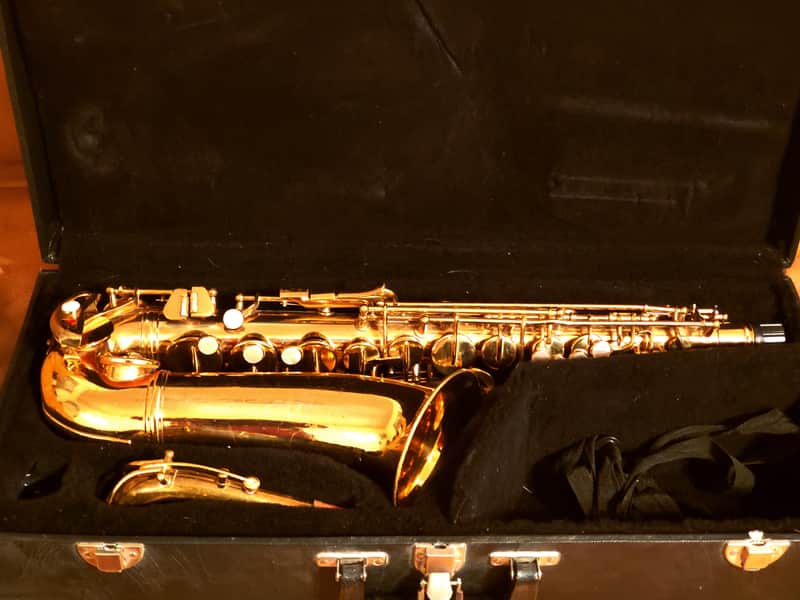 Conn 21M Shooting Star Golden Alto Sax, new pads, Made in | Reverb