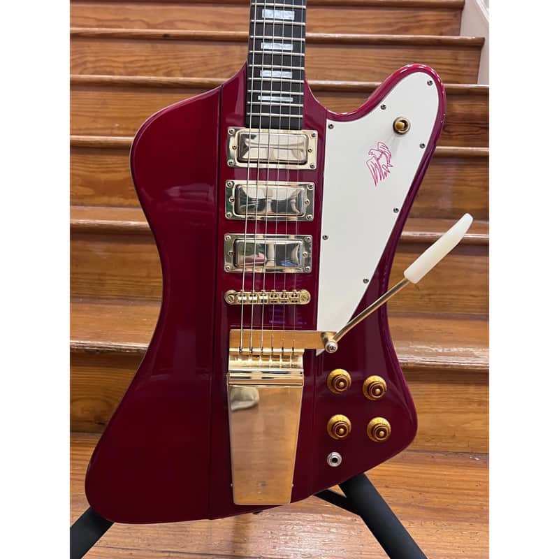 SECONDHAND Tokai FB90 Firebird, 2015, Metallic Red, Gold | Reverb
