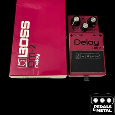 Boss DM-2 Delay (Black Label) 1981 - 1984 - Pink - X18953 | Reverb