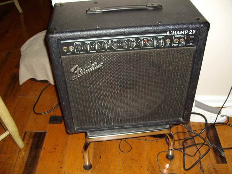 fender champ 25 tube amp 90s black | Reverb France