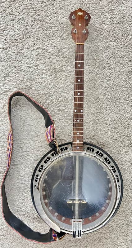 OME Single X Tenor, 4-String banjo with clear head in | Reverb