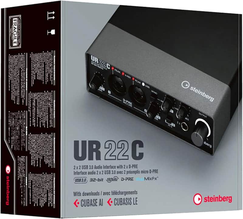 Steinberg UR22C audio interface USB 3.0 2 IN/2 OUT, no | Reverb