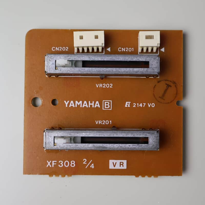 Yamaha V50 Parts - Original Volume & Data Entry Slider Board | Reverb