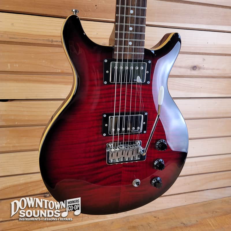 2016 Hamer Archtop Double Cutaway Electric Guitar with Gator | Reverb