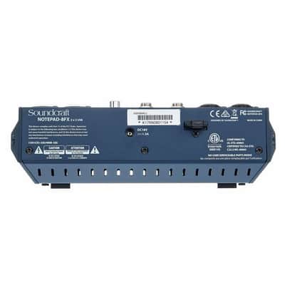 Soundcraft Notepad-8FX | 8-Channel Analog Mixer w/ USB I/O & | Reverb