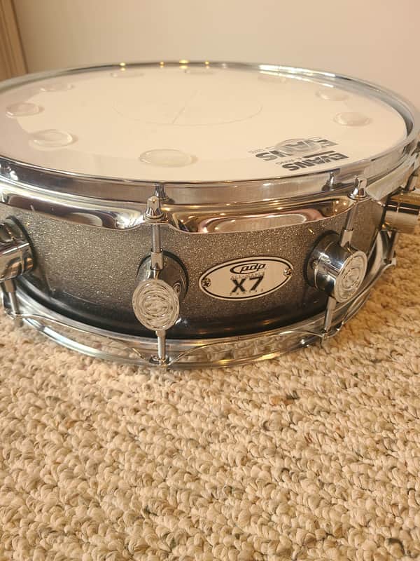 PDP X7 - Sparkle Silver 14 x 5.5 Snare Drum | Reverb