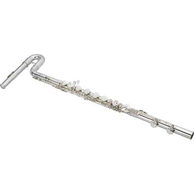 Jupiter JBF1100E Vertical Bass Flute in Silver Plate | Reverb