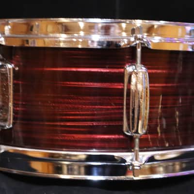 "Zim-Gar" MIJ Wine Red Pearl 8-Lug Snare | Reverb