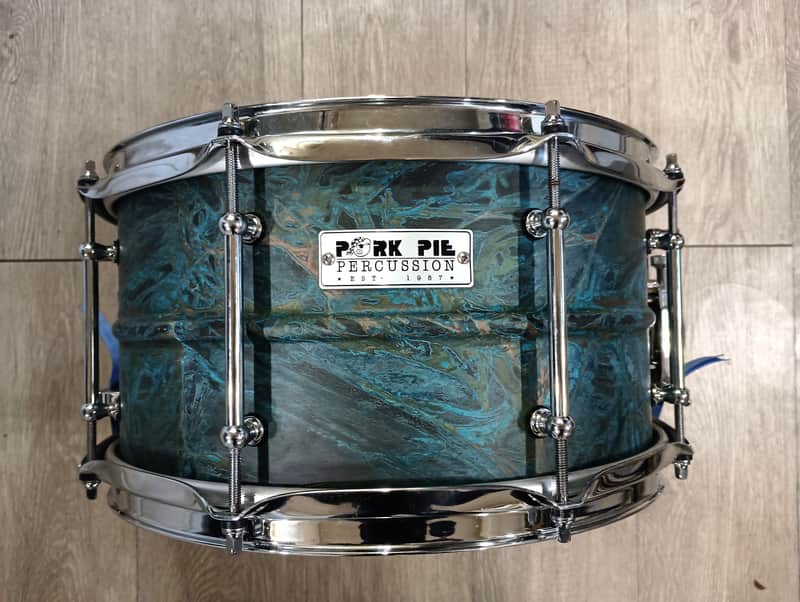 Pork Pie PP7X13PB Patina Brass 7x13" Snare Drum with Tube | Reverb
