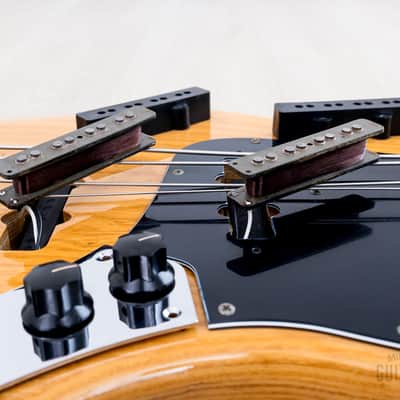 1976 Fender Jazz Bass Natural Ash w/ Pearl Blocks + Binding, | Reverb