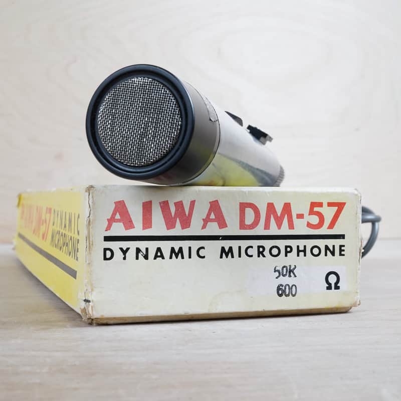 Aiwa DM-57 Dynamic Microphone 1960s w/ Box | Reverb