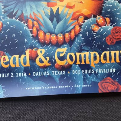 Dead And Company Poster 7/2/19 Dallas | Reverb