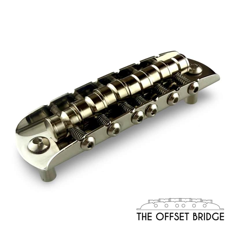 The Offset Bridge VI Nickel ® - Premium Bass VI Bridge - 7.25 | Reverb