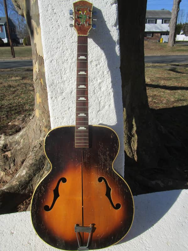 Kay Silvertone Jumbo Body Guitar, 1950's, 17", Project, | Reverb