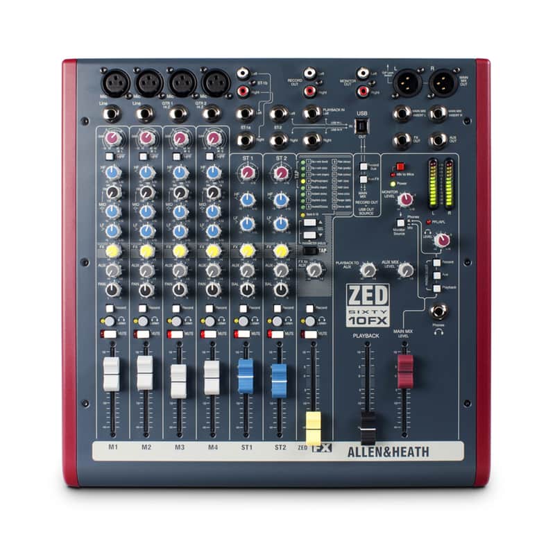 Allen & Heath ZED60-10FX Compact USB Mixer - Analog Mixer | Reverb