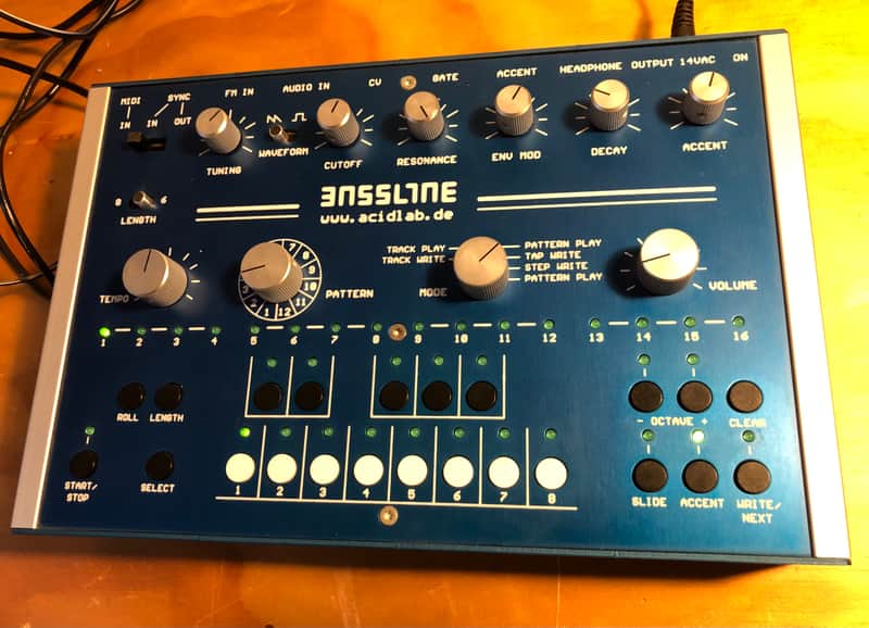 rare Acidlab Bassline 2 Blue, Analogue Bass Synthesizer + | Reverb