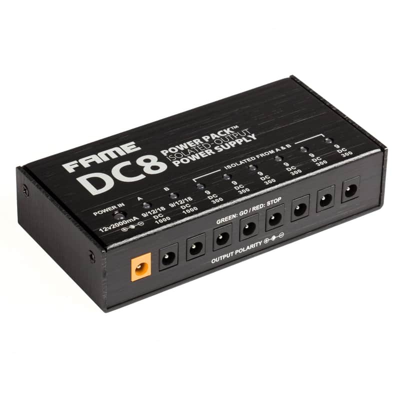 Fame DC8 Multi-Power Supply - Power Supply for Effects | Reverb