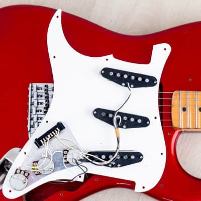 1991 Fender '72 Stratocaster ST72-750SC Candy Apple Red | Reverb