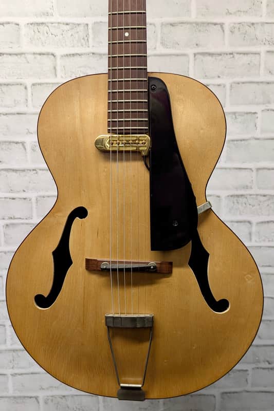 Vintage Acoustic Electric Archtop Guitar with Case | Reverb