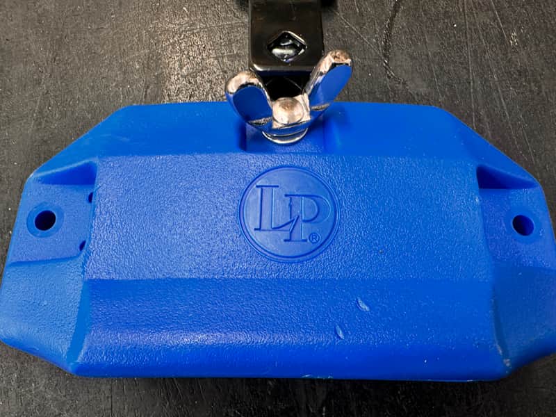 Latin Percussion LP1205 High Pitch Jam Block Blue w/Bracket | Reverb